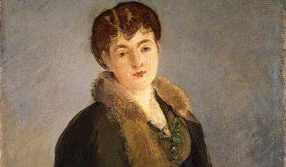 Mademoiselle Isabelle Lemonnier tenant son chapeau, Édouard ...
